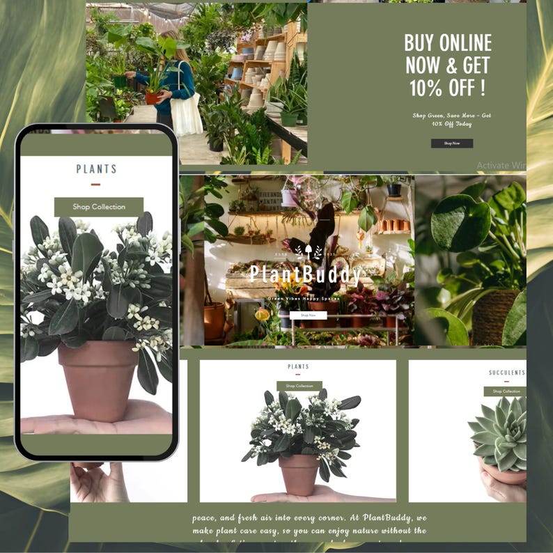 Plant Store Wix Website, Plant Shop, Gardening Store, Plant Store ...