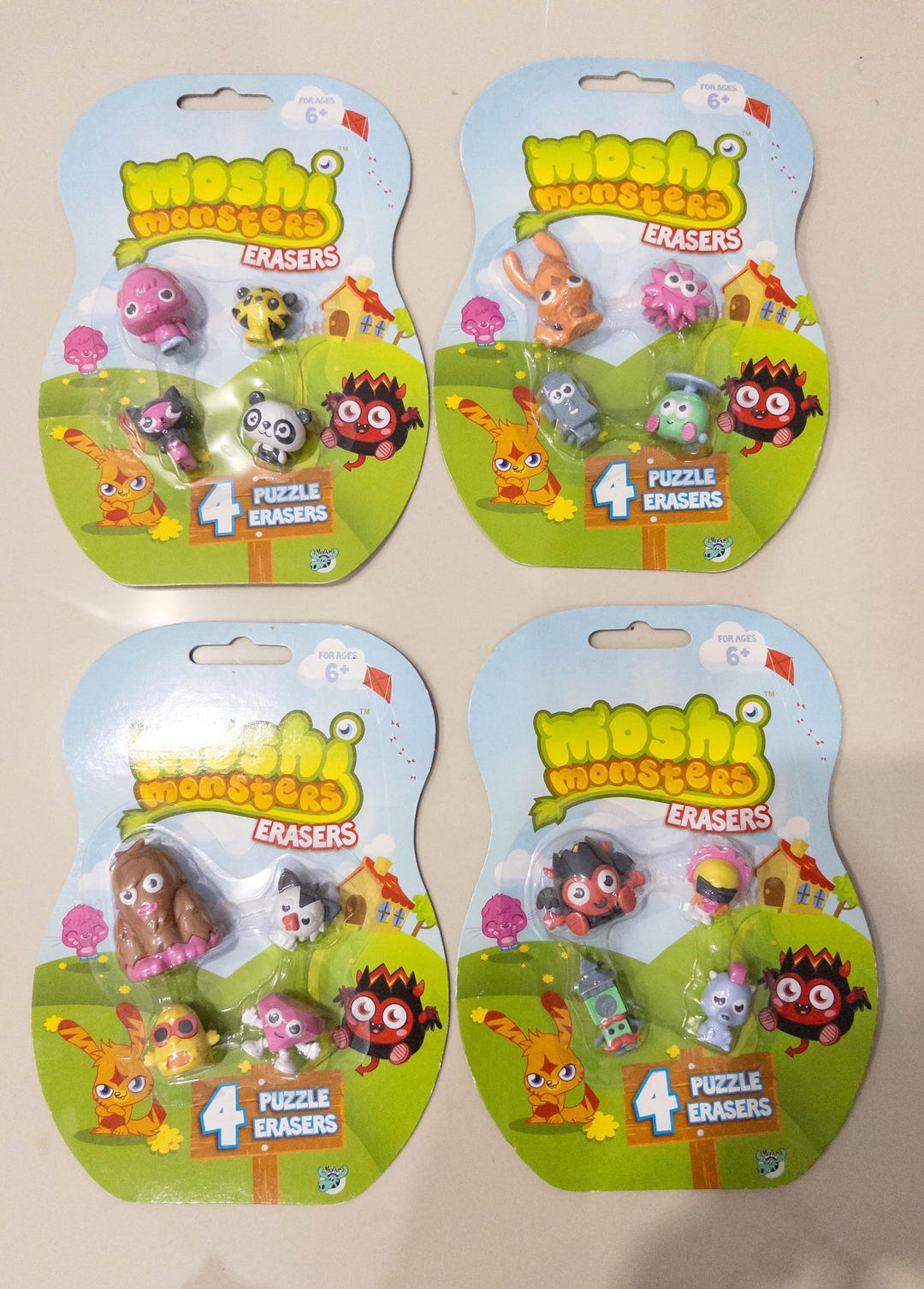 VINTAGE Rare - Moshi Monster Character 3D Puzzle Eraser - GOMU (NEW) - Etsy