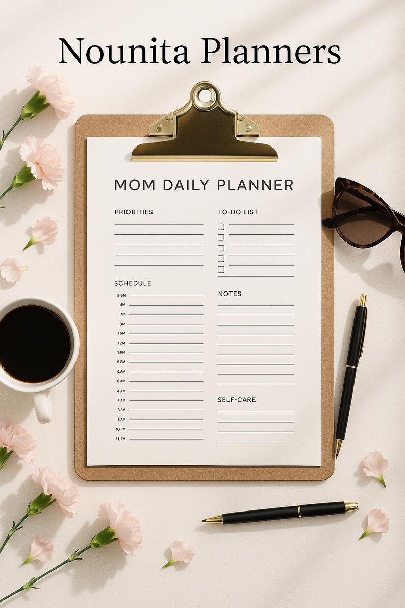 Printable Mom Daily Planner | PDF Instant Download | Productivity ...