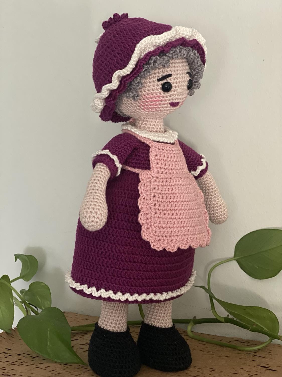 Grandma Crochet Doll Pattern Granny Amigurumi English - Etsy