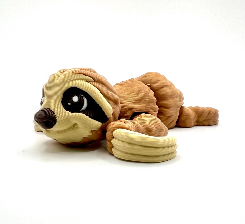 3D Printed Sloth Fidget Figure: Articulated Animal Decor - Etsy