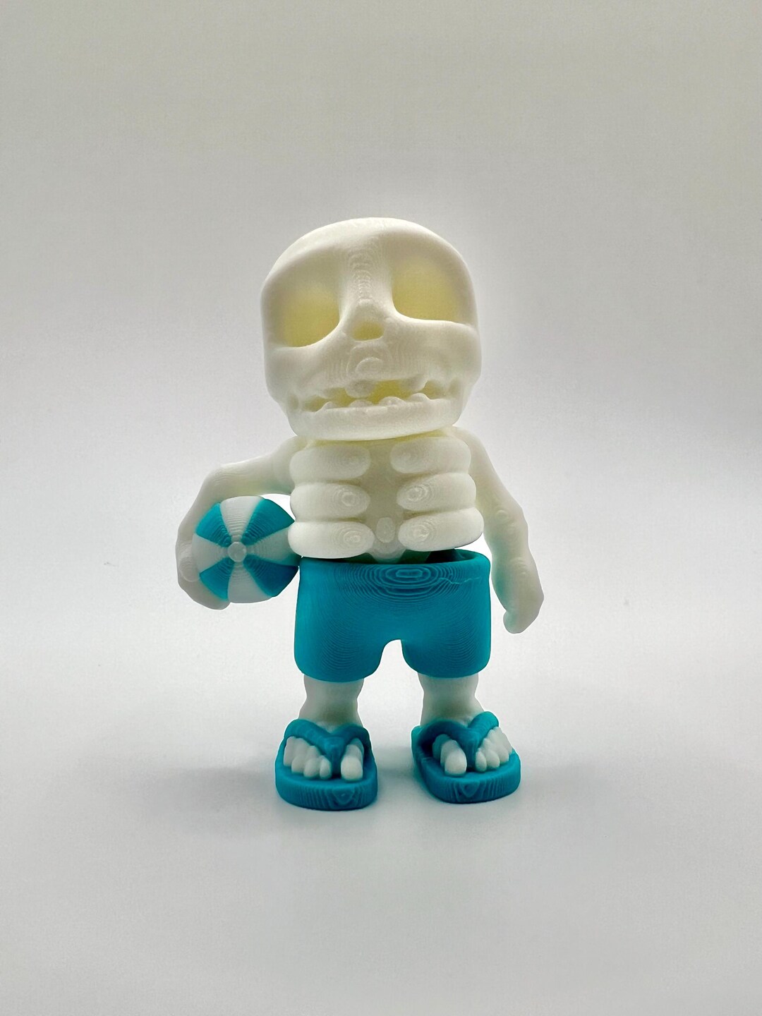 3D Printed Beach Bum Skeleton | Articulated Fidget Figure - Etsy