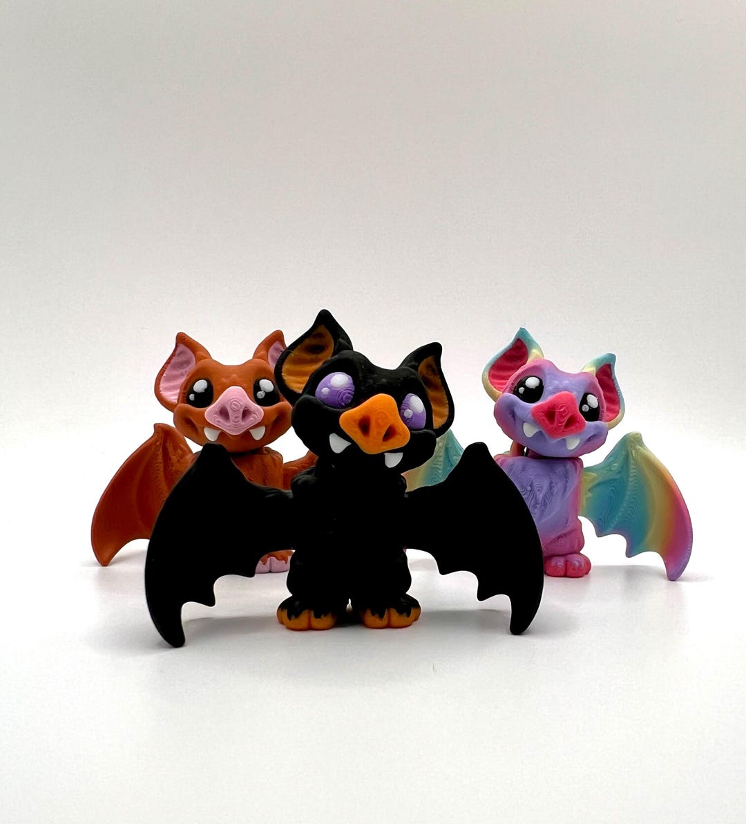 3D Printed Vampire Bat Fidget Figure | Articulated Animal Decor - Etsy