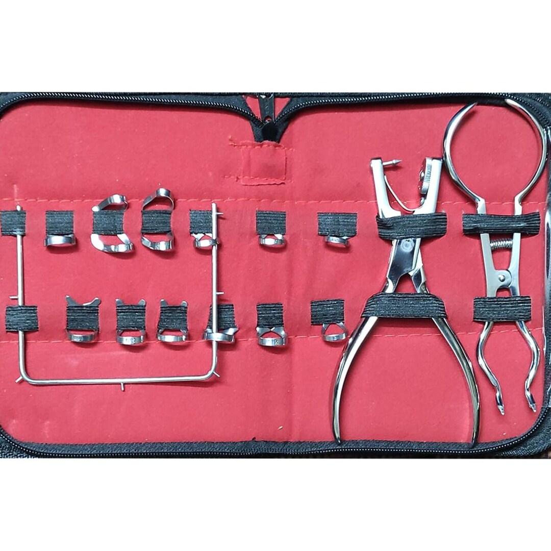 Dental Rubber Dam Set Perforator Puncher Teeth Care Plier Dental Lab ...