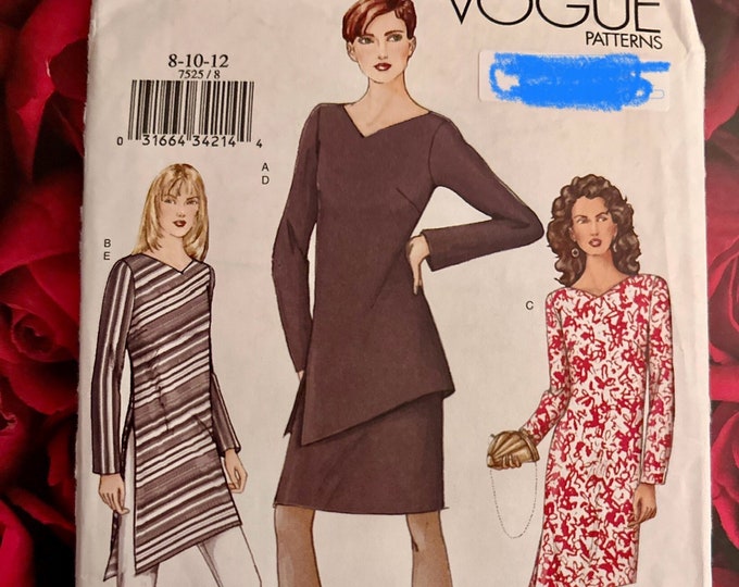 Vogue Wrap Dress Pattern #8646 - Etsy