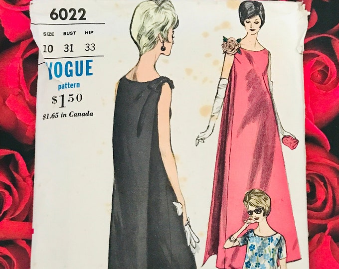 Vogue Wrap Dress Pattern #8646 - Etsy