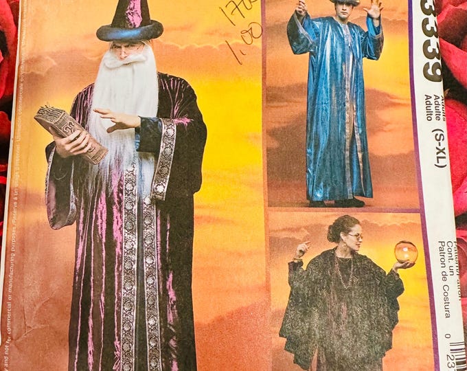 Wizard Costume Pattern-mccalls 3339 - Etsy