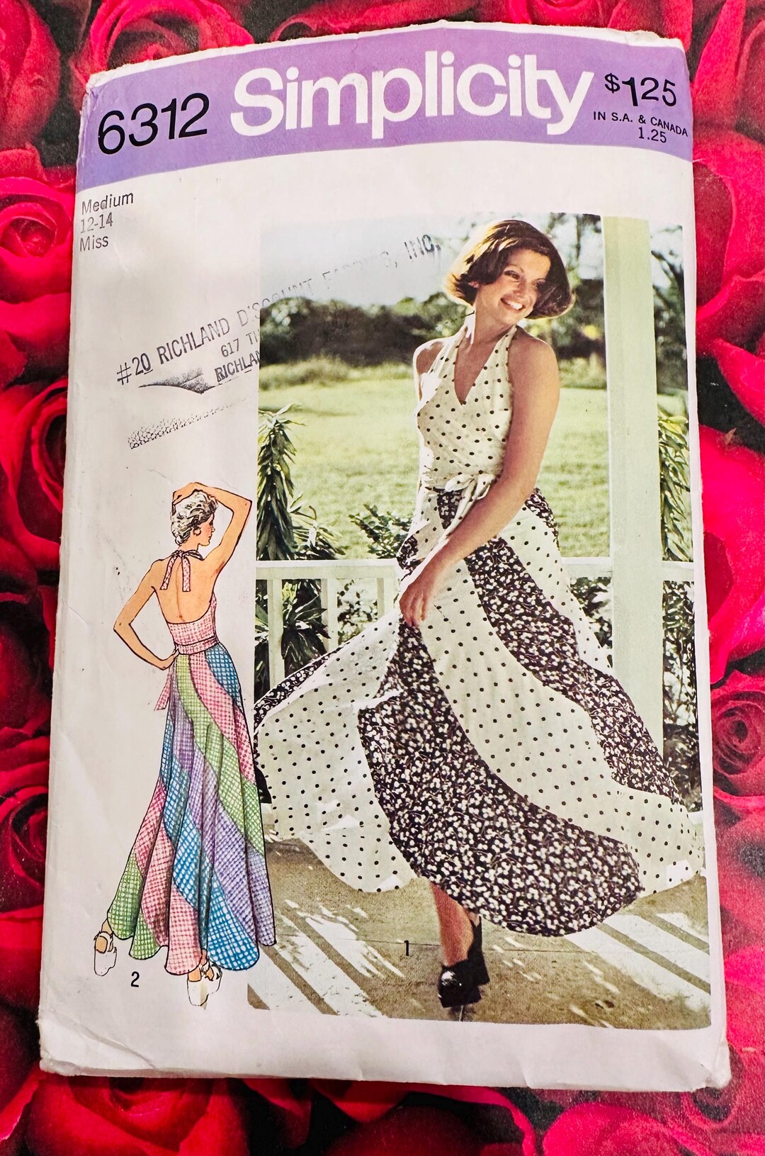 1970’s Halter Top and Skirt Pattern- Simplicity #6312 - Etsy