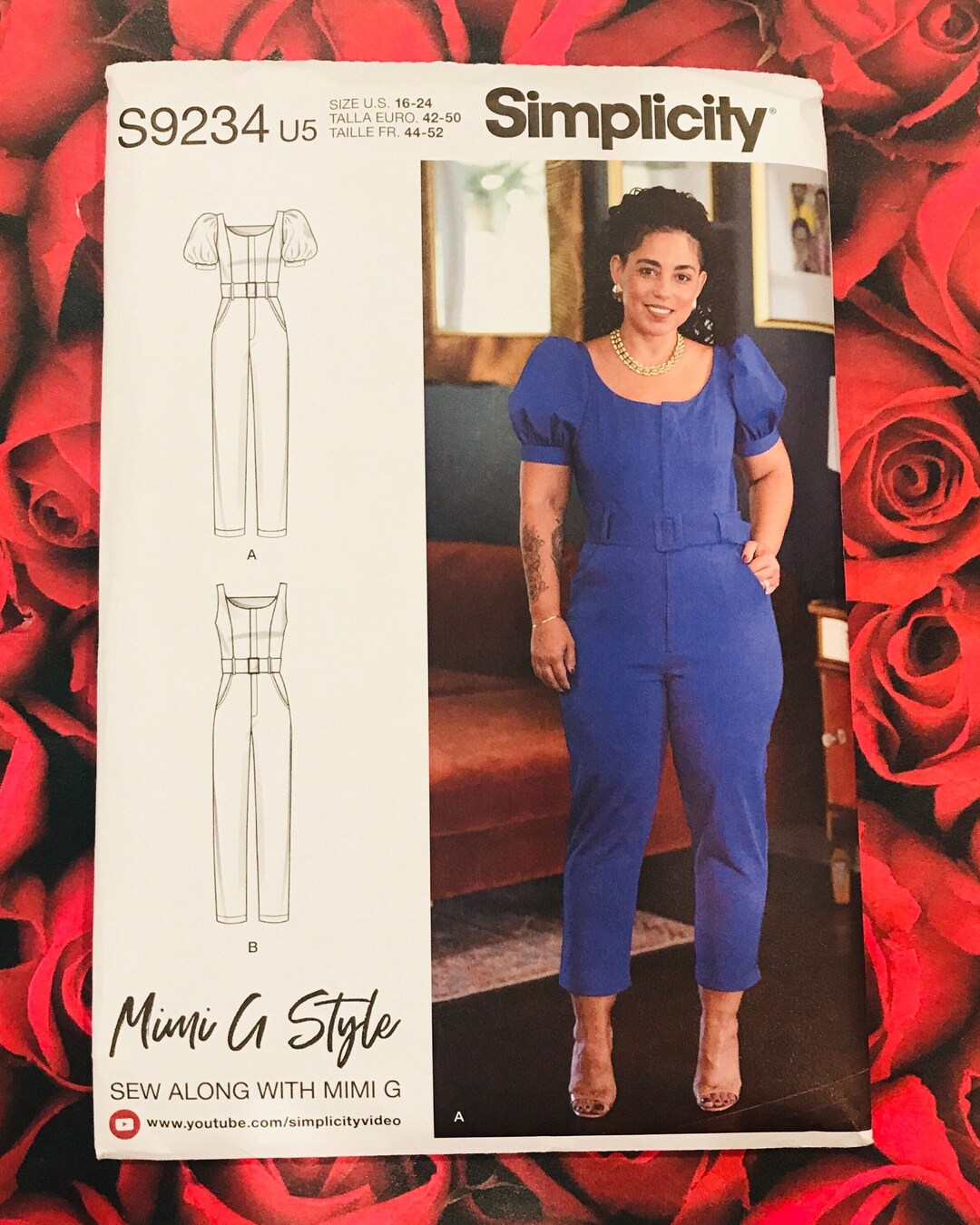 Uncut Plus Size Jumpsuit Mimi Style Pattern-simplicity #9234 - Etsy
