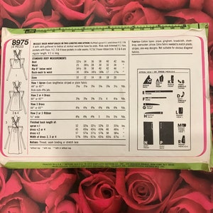 1970s Back Wrap Dress Pattern Simplicity 8975 - Etsy