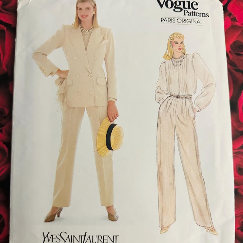 Vogue Yves Saint Laurent Patterns - Etsy