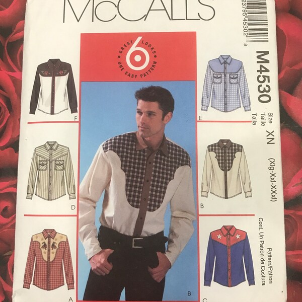 Western Shirt Sewing Pattern - Etsy