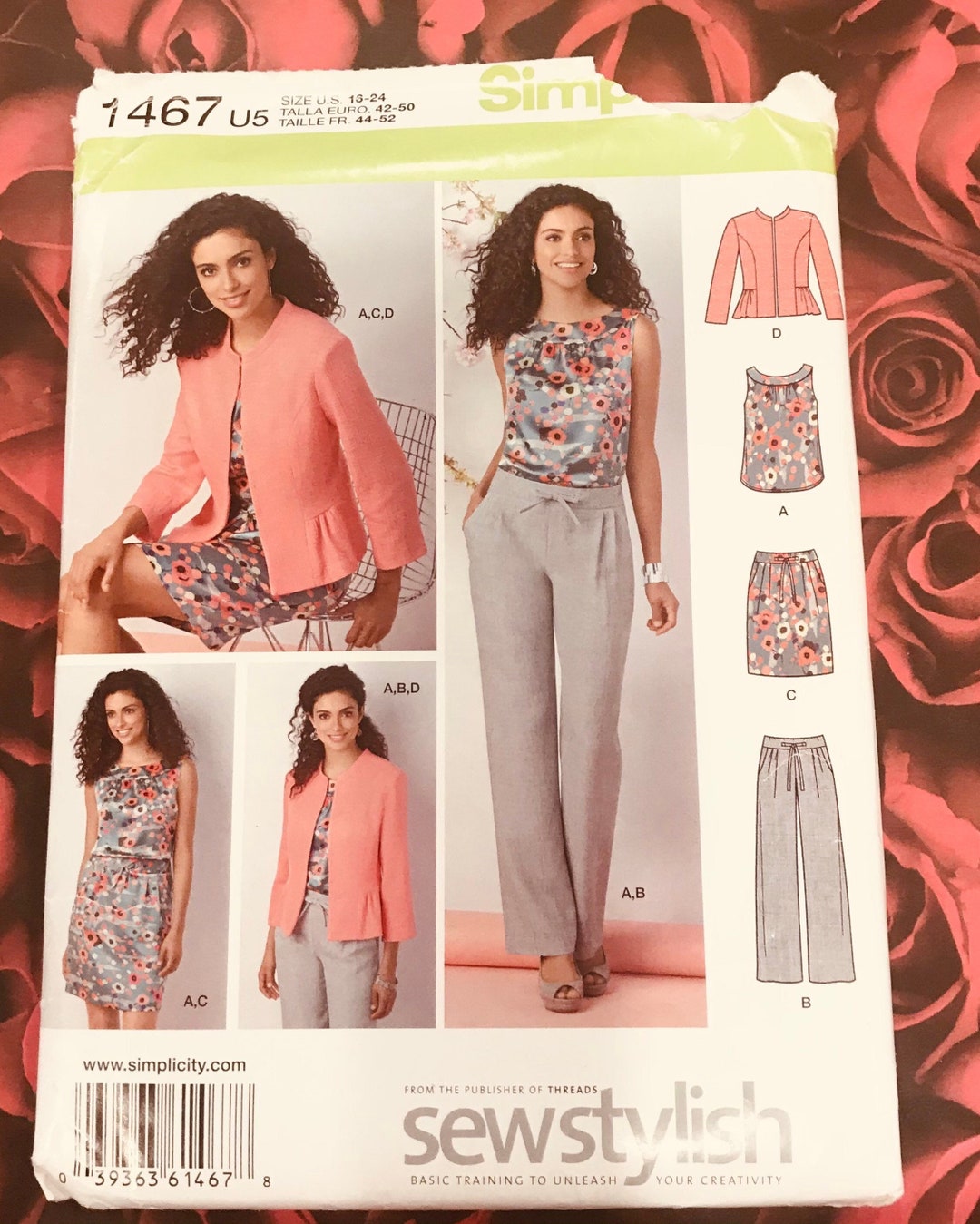 Jacket, Pants and Top Pattern- Uncut Simplicity #1467 - Etsy