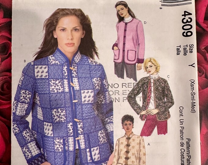 Uncut Lined Jacket Sewing Pattern-mccalls 4309 - Etsy