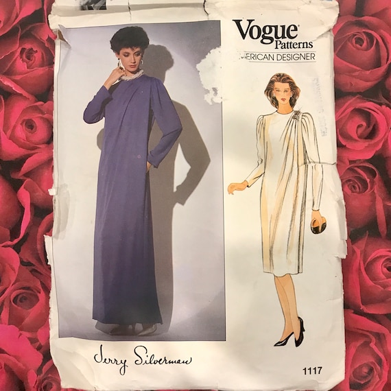Vogue Dress Pattern 1117 - Etsy