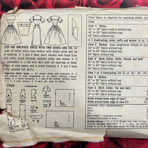 60's Sailor Collared Teen Dress Pattern-simplicity 2366 - Etsy