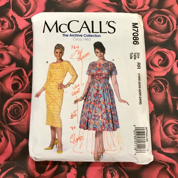 Patterns 60's Vintage Mccalls Dress Pattern #8243 Sewing & Fiber etna ...