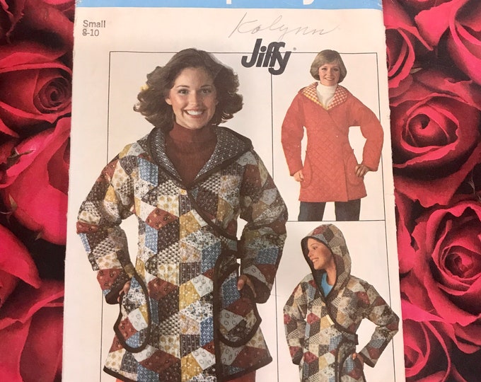 70s Unlined Hooded Jacket Pattern-simplicity 7651 - Etsy
