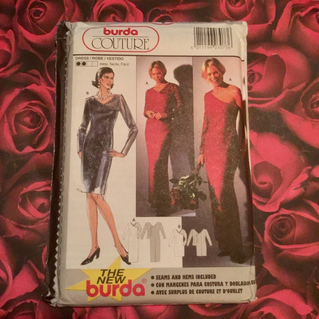 Uncut Burda Couture Dress Pattern - Etsy
