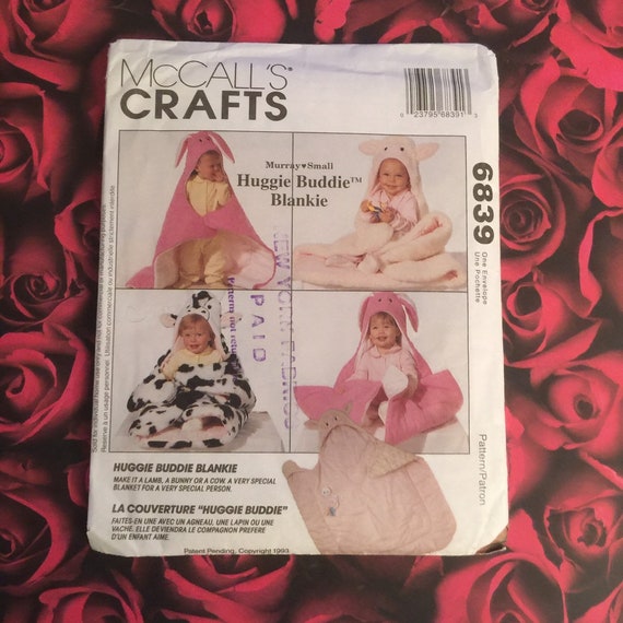 Uncut Vintage Mccalls Baby Blanket Pattern 6839 | Etsy