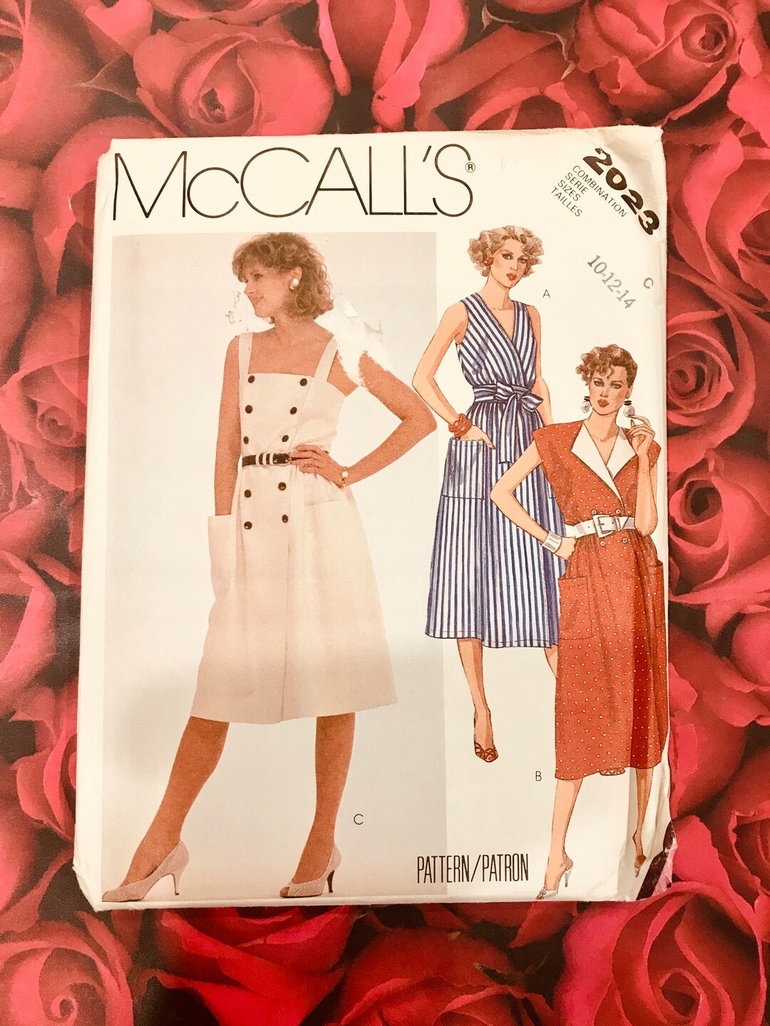 80’s Uncut Front Wrap Dress Pattern-mccalls 2025 - Etsy