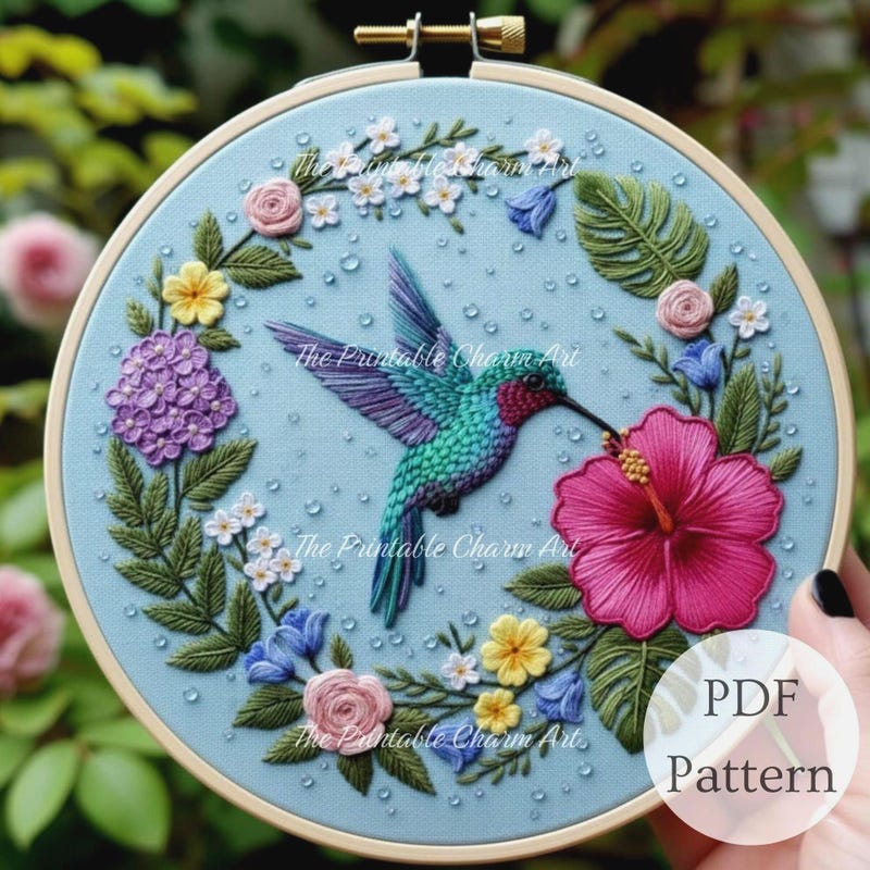 Hummingbird Painting - Etsy