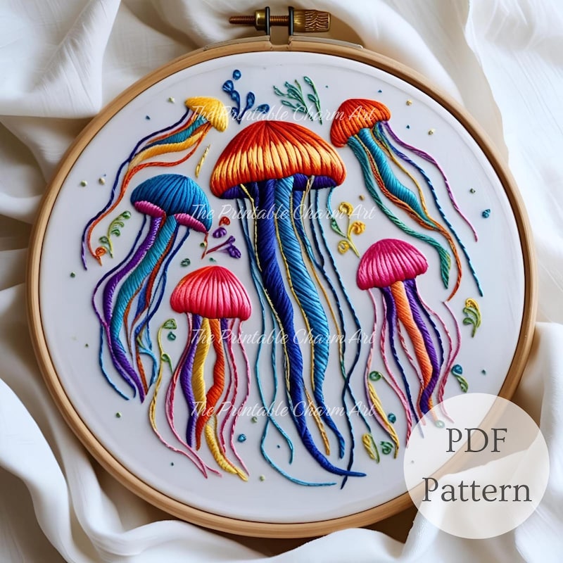 Ocean Sea Hand Embroidery - Etsy