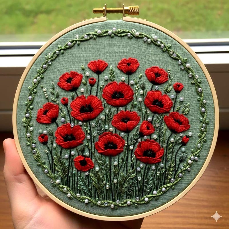 Red Poppy - Etsy