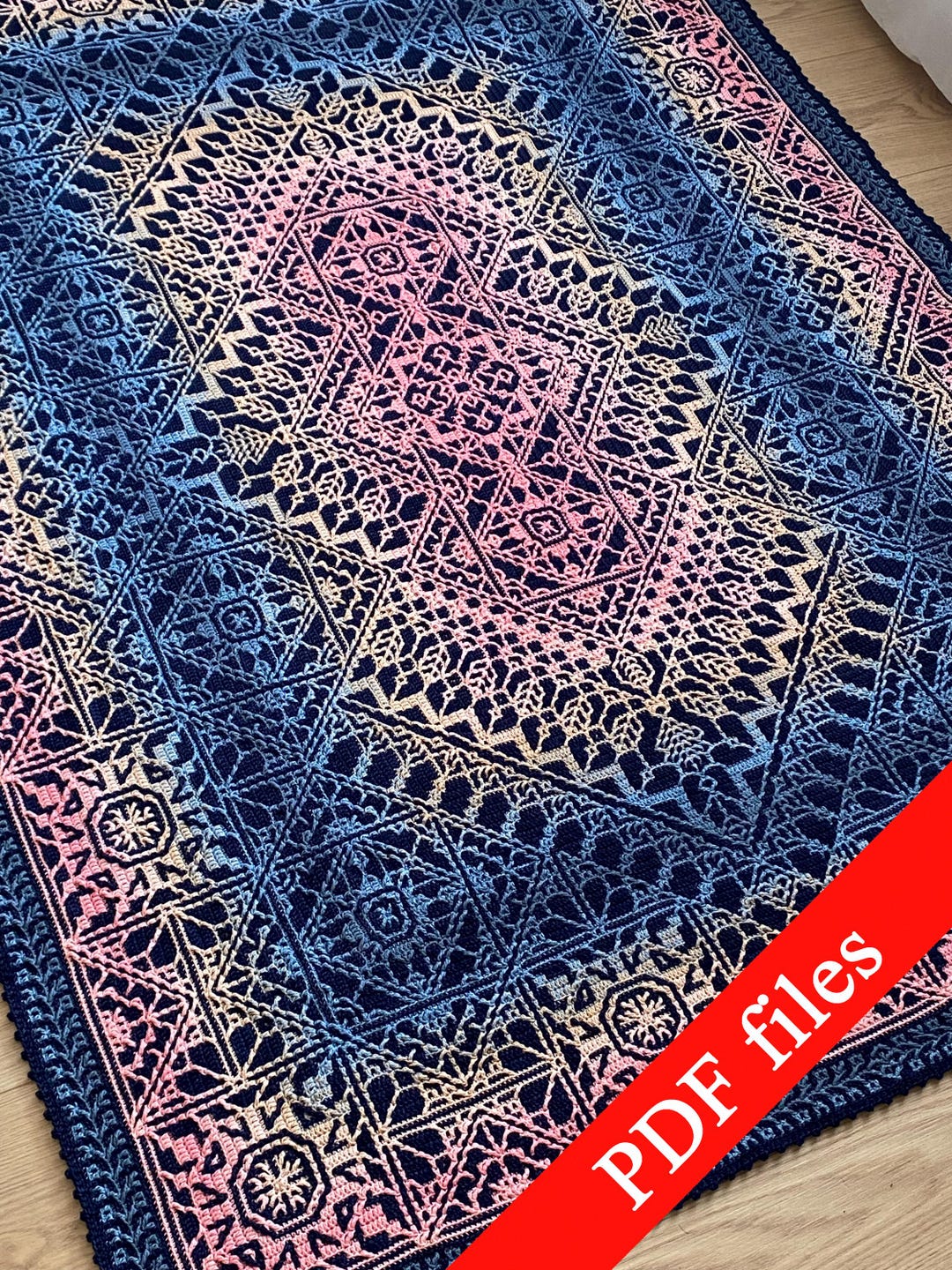 Dream Catcher Overlay Mosaic Crochet Blanket Pattern | Overlay Mosaic ...