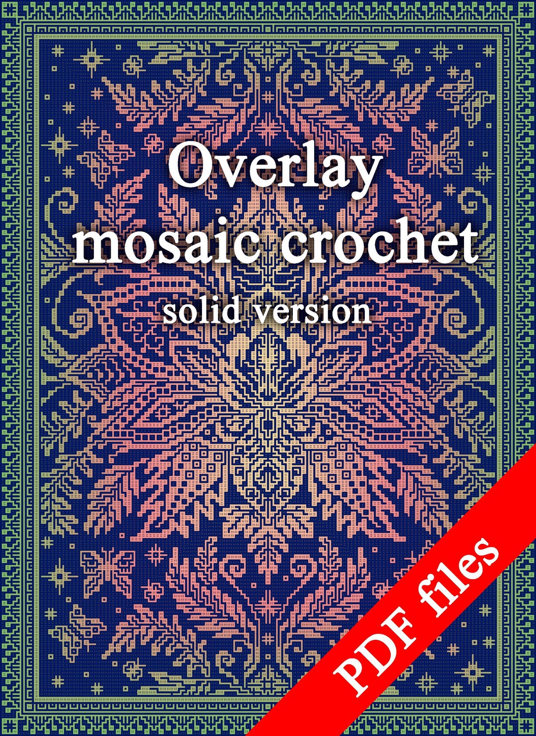Fern Flower Overlay Mosaic Crochet Blanket Pattern | Overlay Mosaic ...