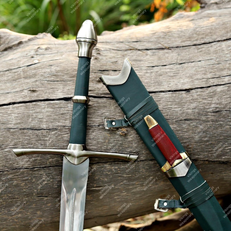 Anduril Sword of Aragorn Strider With Free Scabbard and Wall Mount Gift ...