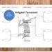8 Team Printable Volleyball Tournament Bracket - Etsy