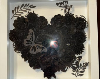 Couples Heart Shaped Shadow Box - Great Gift for Valentine's Day ...