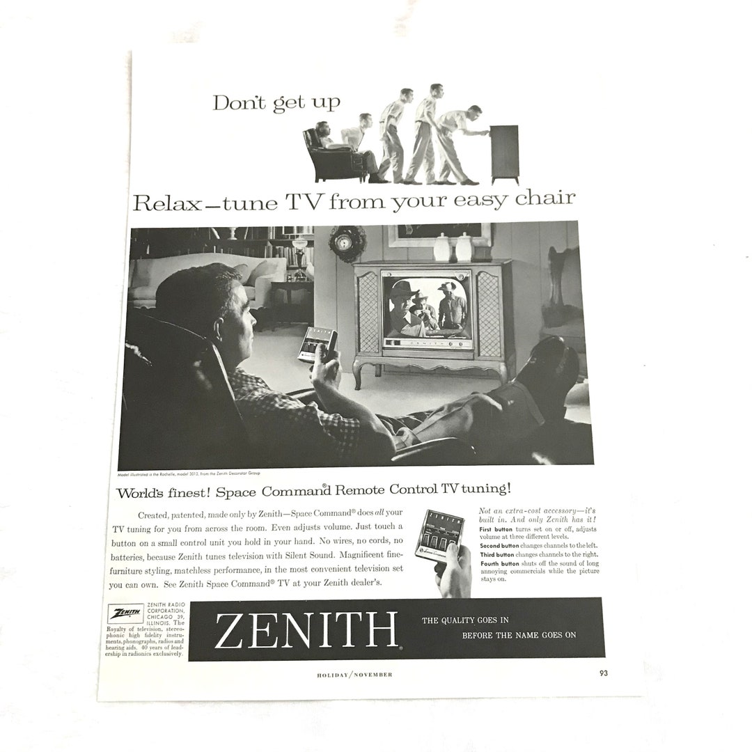 Vintage Zenith, Space Command Remote Control, Television, TV, Original ...