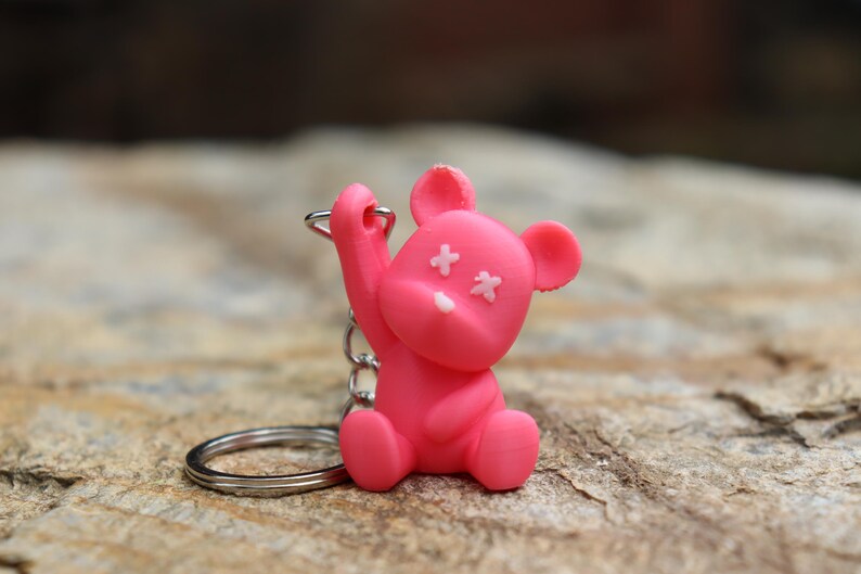 10-pack Gummy Bear Keychain Bundle – Colorful Resin Keyrings – Cute Fun ...