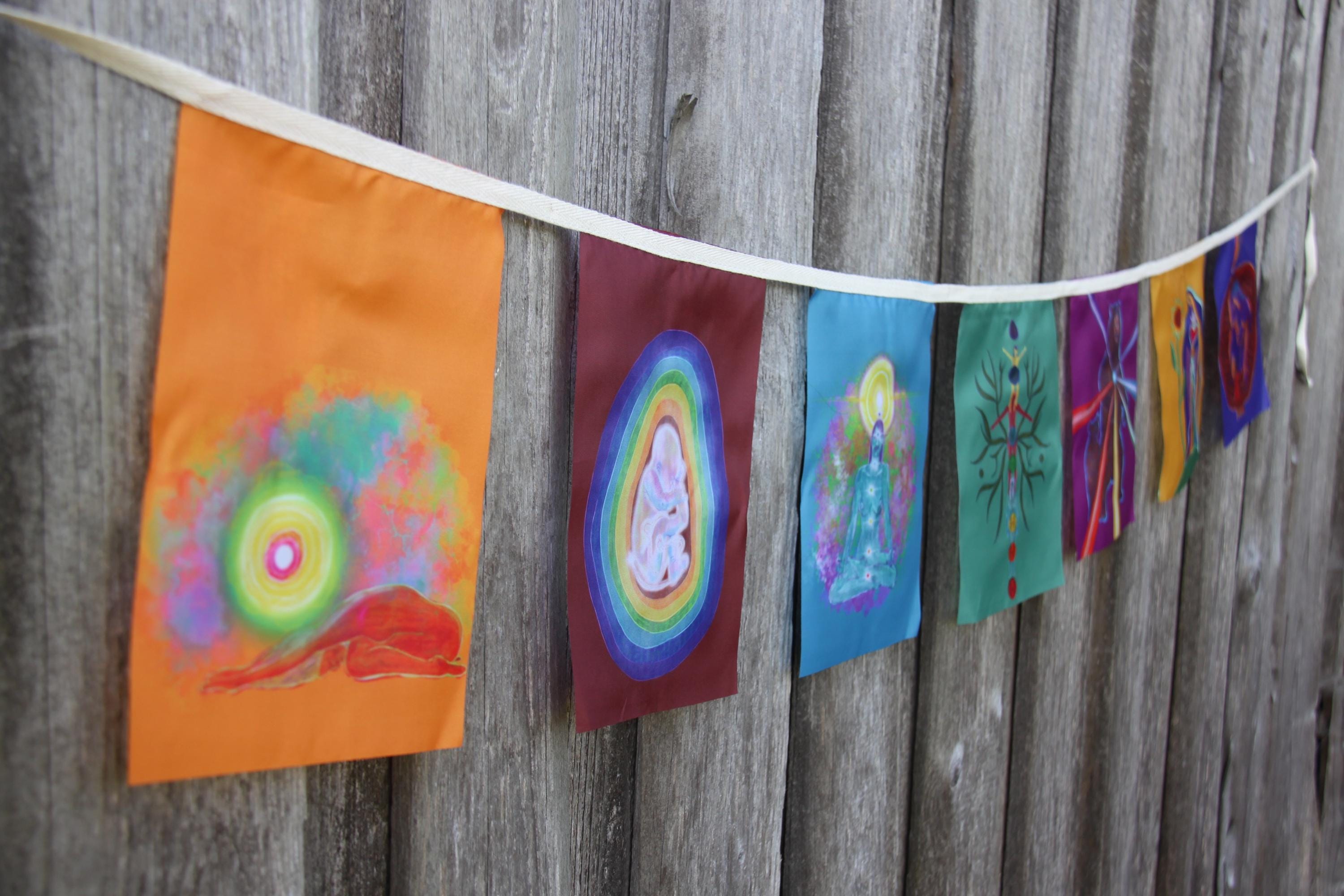 DIVINE FEMININE Flag / Spiritual Prayer Flags / Sacred Feminine Energy ...