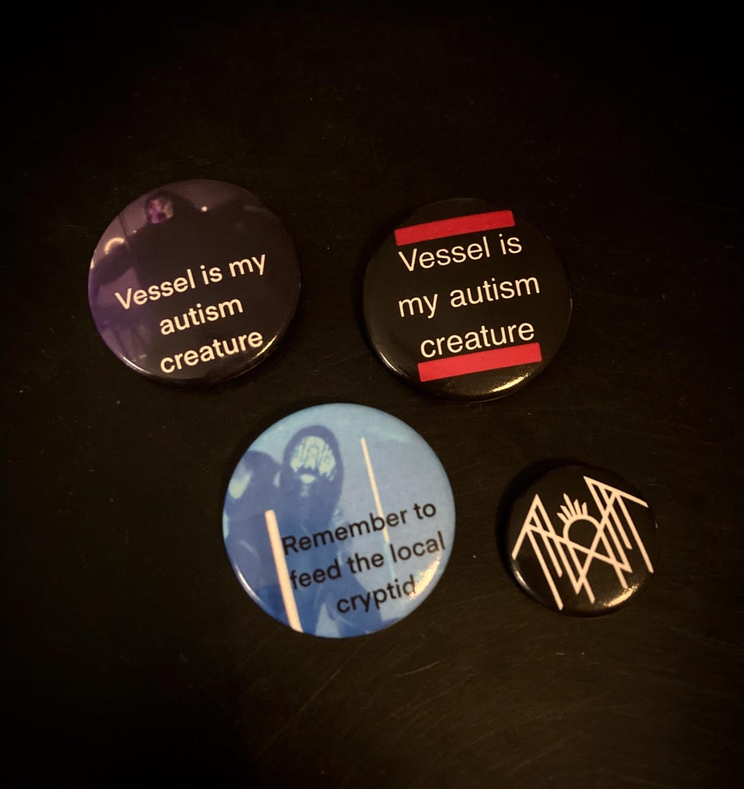 Sleep Token Silly Button Pins Vessel Cryptid Funny Metal Band Merch by ...