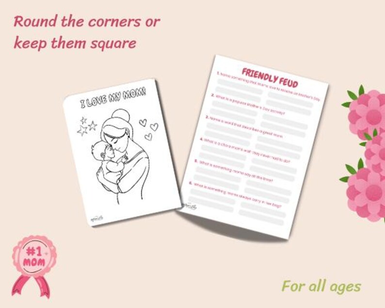 Mother's Day Printable Games Pack Family Classroom Mom Activities Fun ...