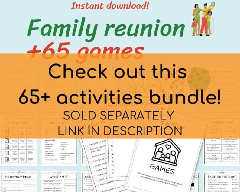 Printable Family Trivia Game Family Reunion Quiz Fun Trivia Challenge ...