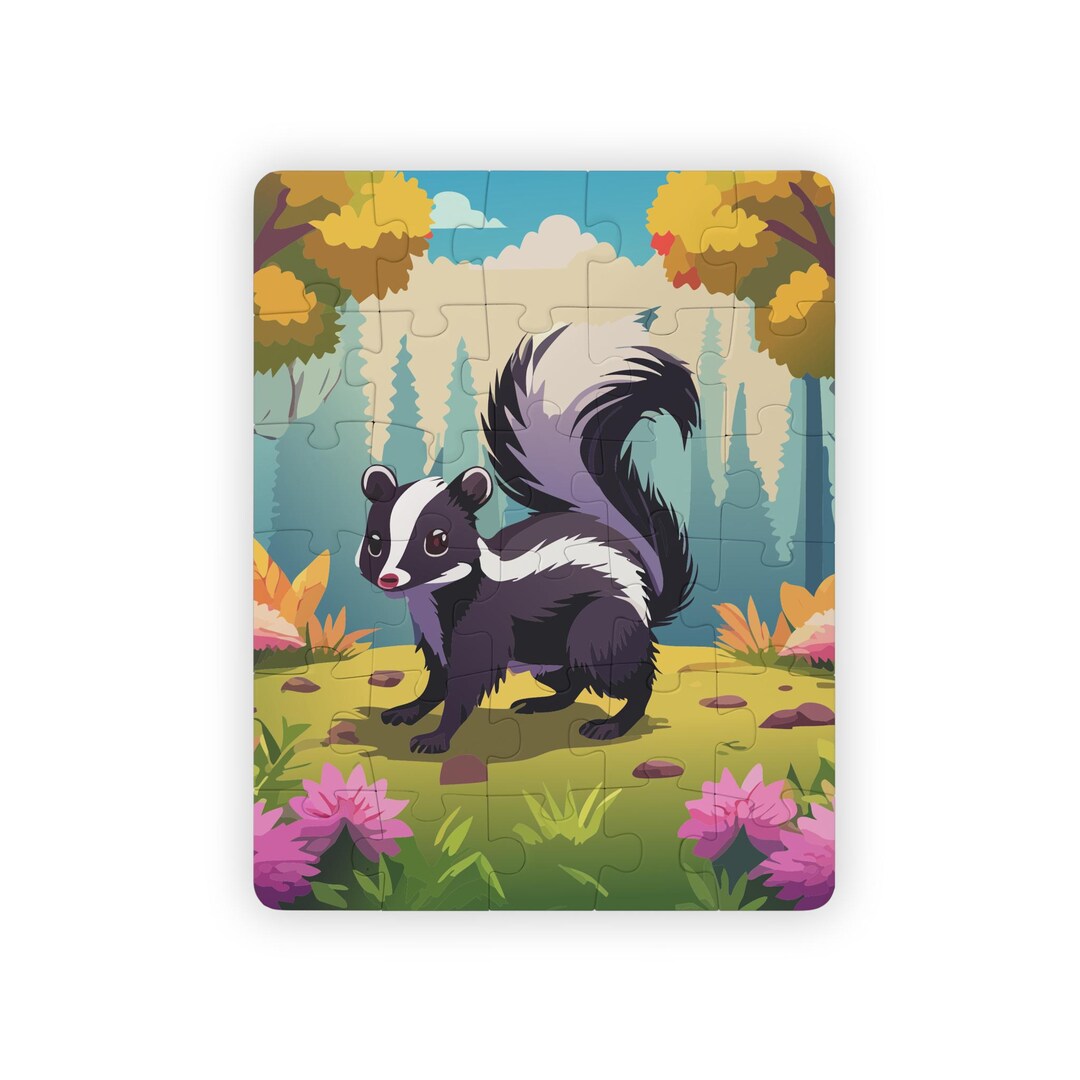 Whimsical Forest Animal Puzzle for Kids, 30-piece Jigsaw, Nature Fun ...