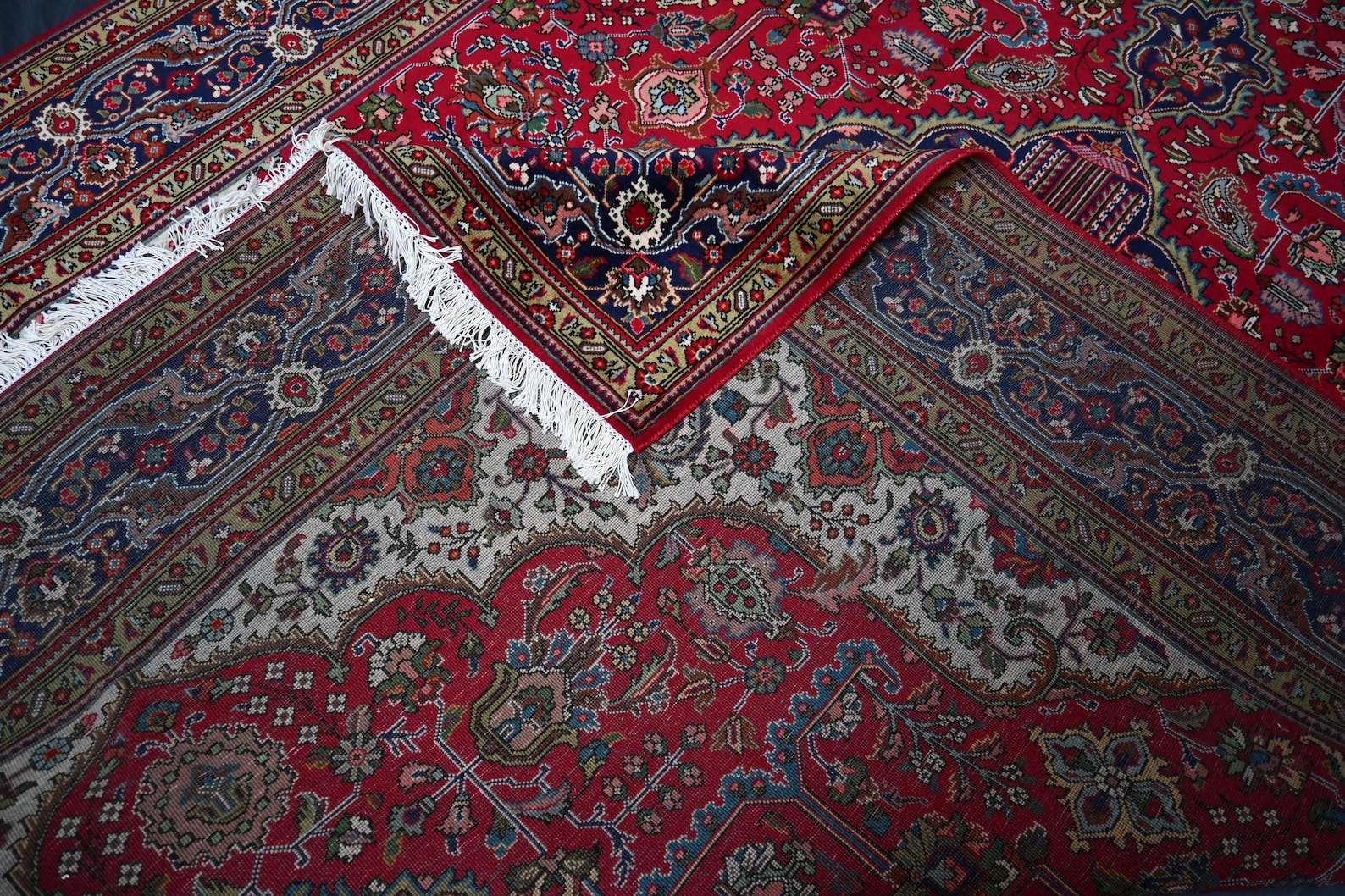 Alfombra persa tradicional tribal de lana hilada a mano, con diseño ...