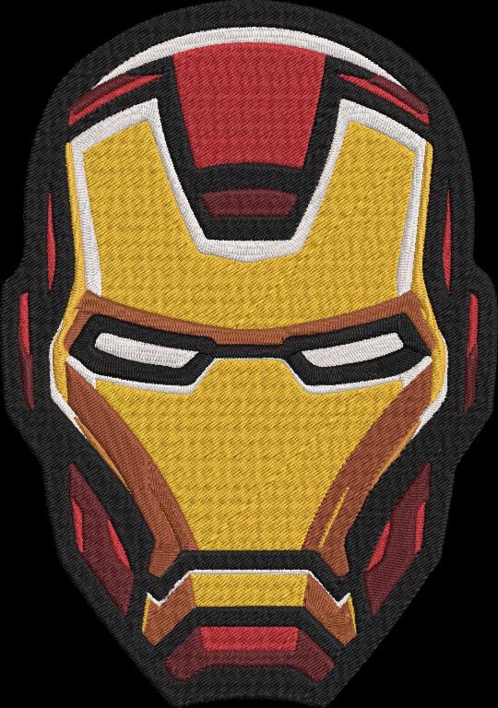 Iron Man Face Embroidery Design: 6 Sizes (instant Download) - Etsy