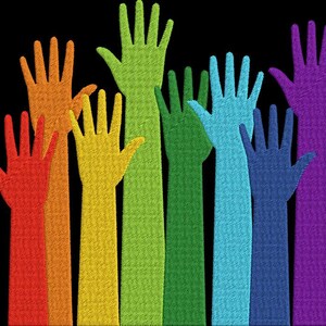 Rainbow Hands Embroidery Design – Multicolor Raised Hands for Unity ...