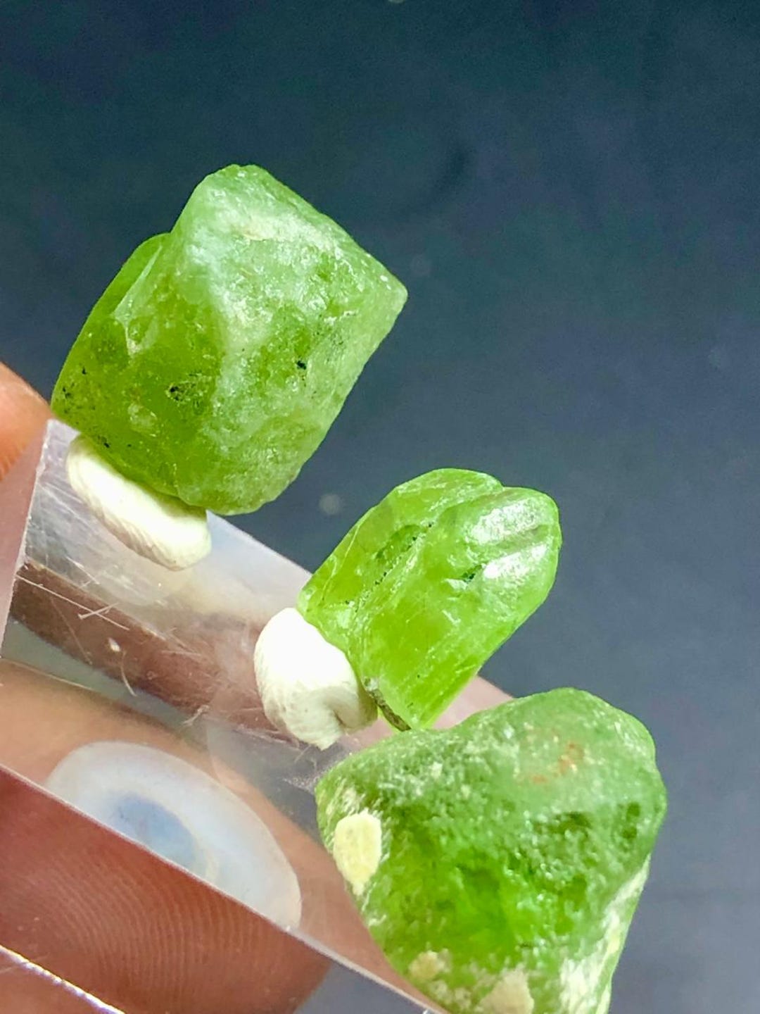 Natural Peridot Olivine Green Crystal, Vibrant Green Color, Complete ...