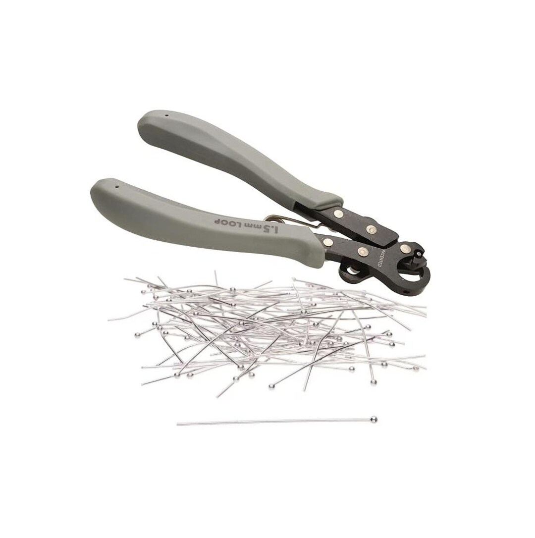 1-step Looper Pliers, 1.5mm Loops, 18-26 Gauge Wire and 72 Head Pins ...