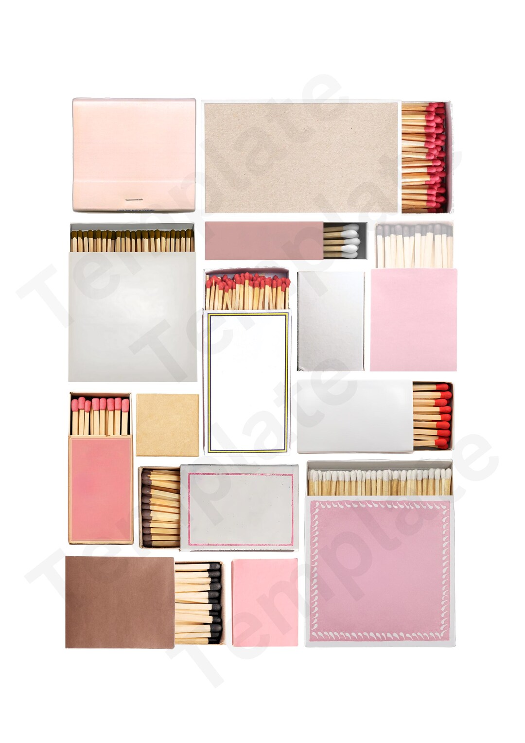 Customisable Blank Matchbox Poster Template | Digital Print Download ...