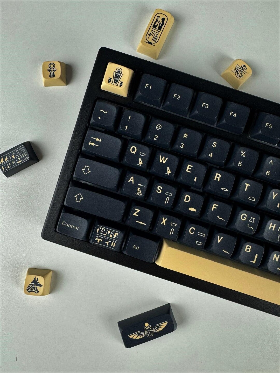 Pharaoh Egyptian Keycap Set, Ancient Egyptian Keycaps, Hieroglyphs ...