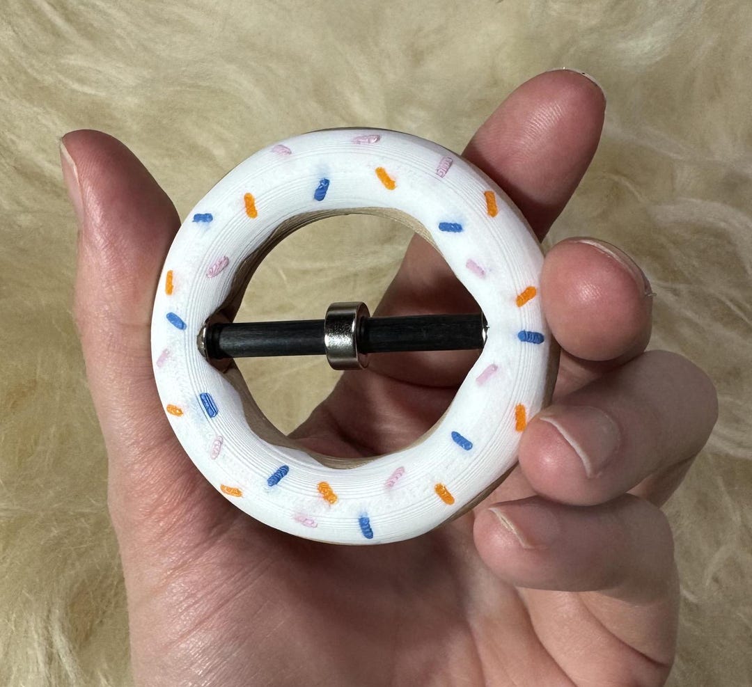 Donutpoles - Flickable Magnet Fidget Donut With Sprinkles - Etsy