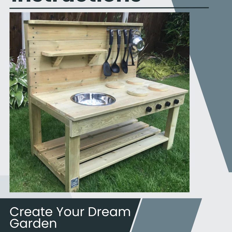 Mud Kitchen for Kids - Etsy