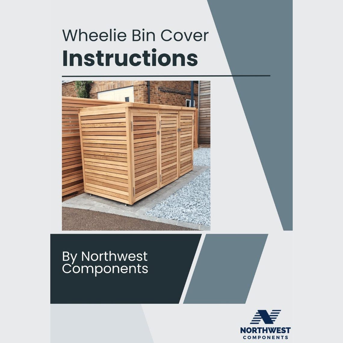 Wheelie Bin Store DIY Plan – 3-bin Wooden Enclosure for Garden or ...